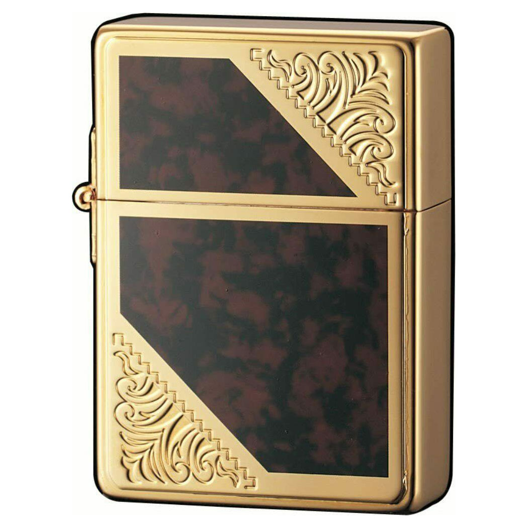 Zippo 1935 Replica Venetian Design Both Sides Etching Gold Plating ...
